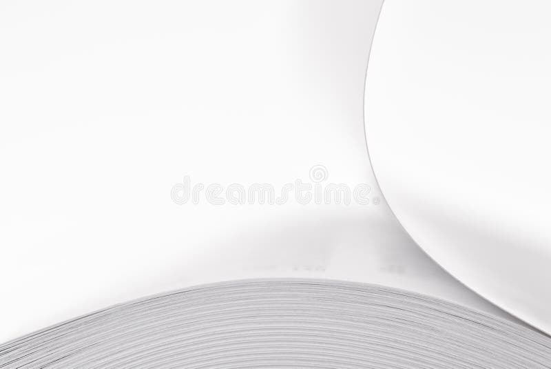 Bending stack of paper stock photo. Image of bend, curve - 49139474