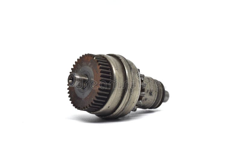 Bendix Starter Isolated on White Background Stock Image - Image of ...