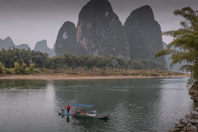 9 Bends of the Li River Scenic Area in Xingping Village, Guilin ...