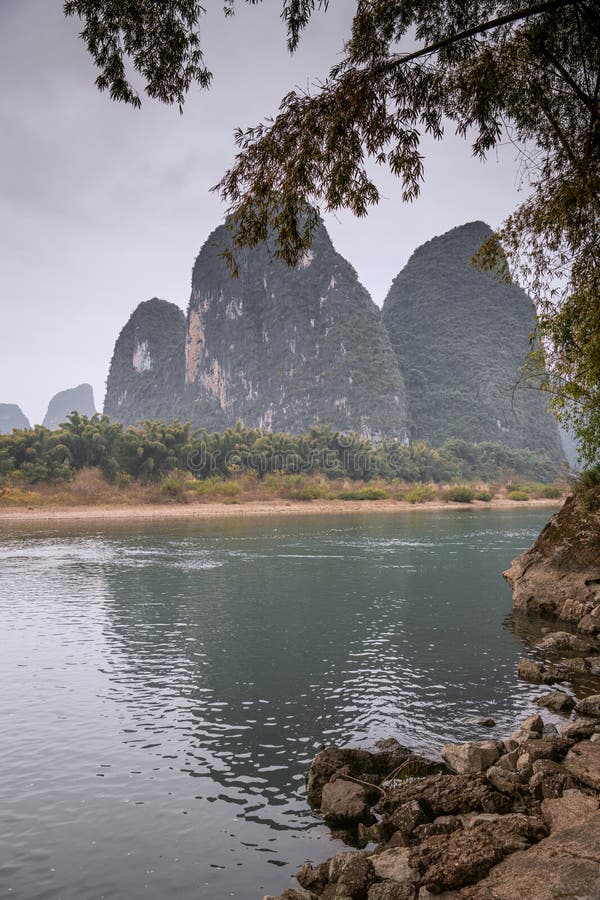 9 Bends of the Li River Scenic Area in Xingping Village, Guilin Stock ...