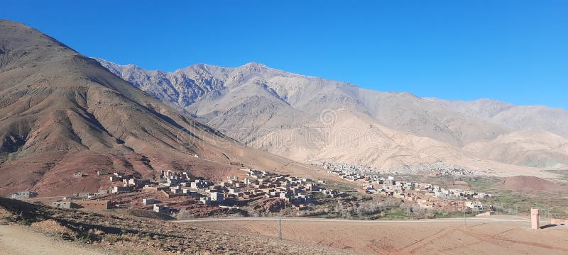 Beneath the Moroccan Sun: the Atlas Range Stock Photo - Image of range ...
