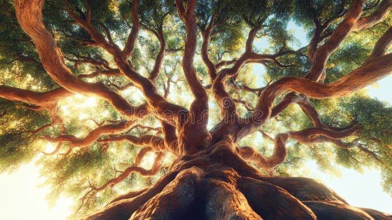 Beneath a Sprawling Tree of Life, Branches and Roots Intertwine ...