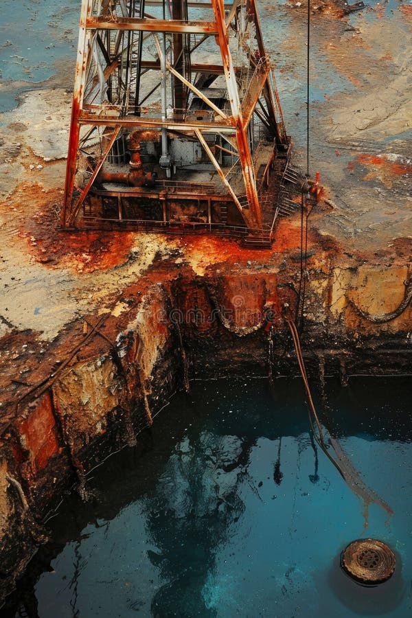 Beneath the Surface: Resource Extraction. Stock Illustration ...