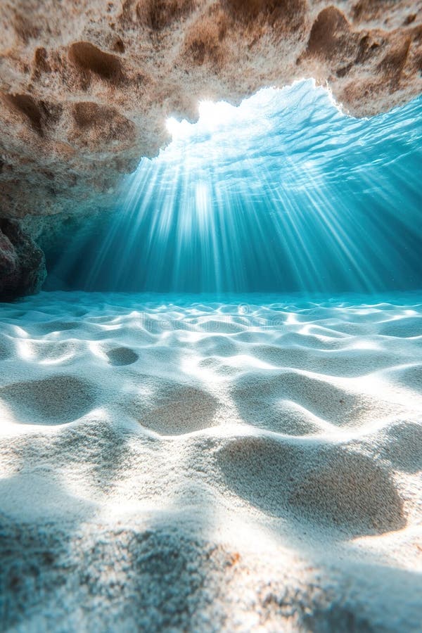 Beneath the Surface, Soft Beams of Light Filter through the Water ...