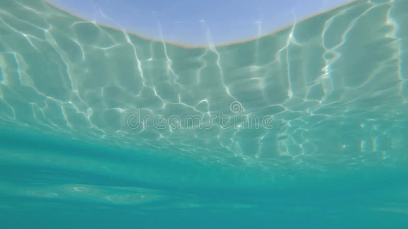 Beneath the Surface View of the Underwater Sea with Natural Rays of ...