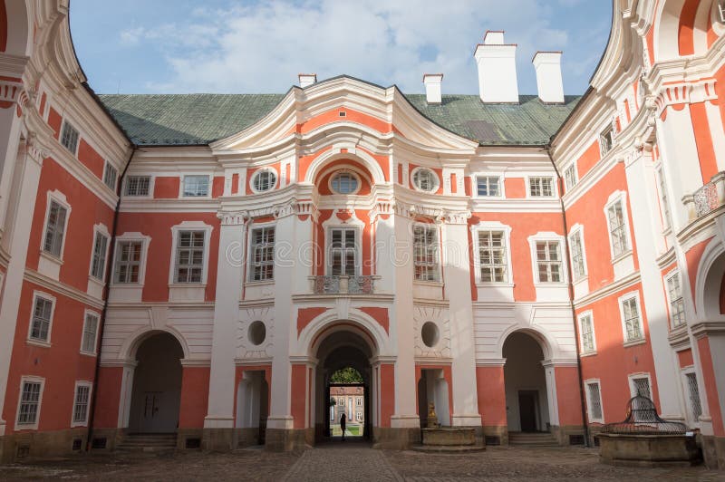 Benedictine Monastery in Broumov, the Baroque Era Stock Image - Image ...
