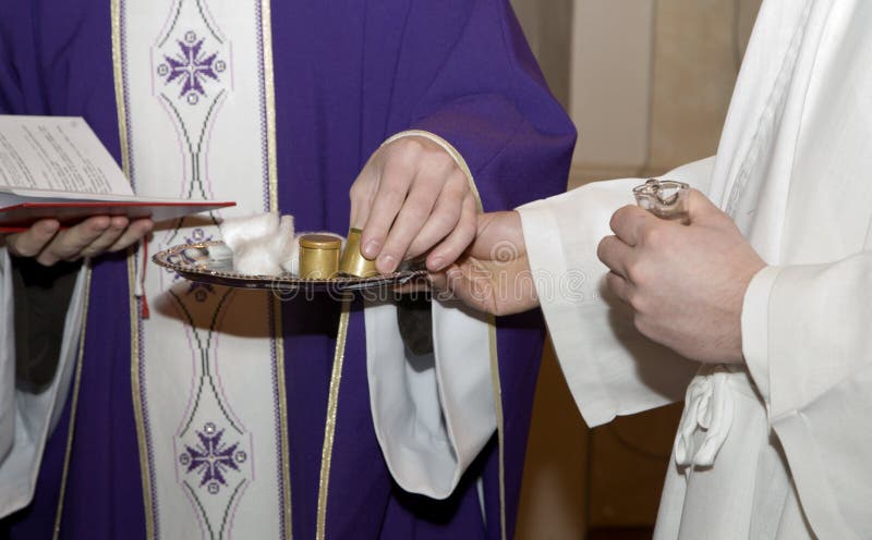 Benediction Hands Oljeprästen Arkivfoto - Bild av tabell, religiös ...