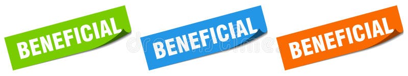 Beneficial Banner. Beneficial Speech Bubble Label Set. Stock Vector ...