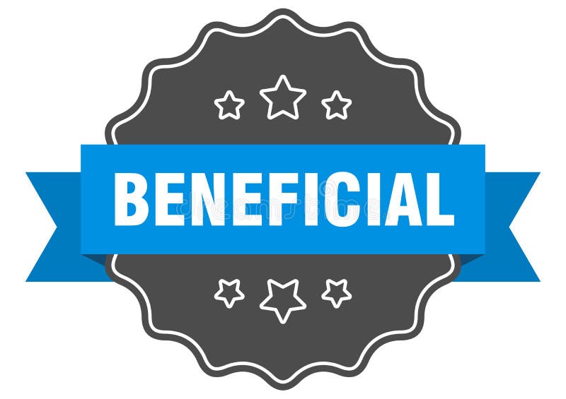 Beneficial label stock vector. Illustration of template - 194922488