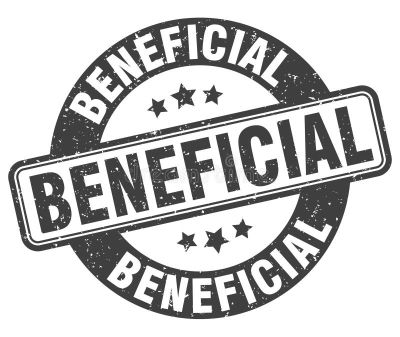 Beneficial Stamp. Beneficial Label. Round Grunge Sign Stock Vector ...