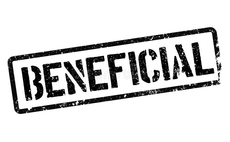 Beneficial stamp on white stock vector. Illustration of round - 125439555