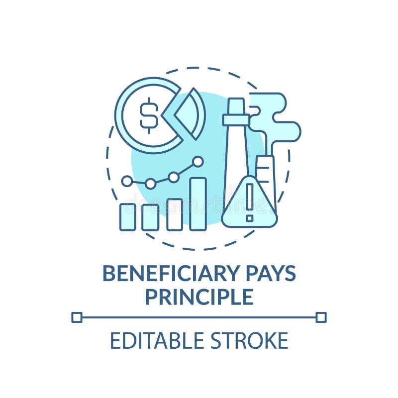 Beneficiary Pays Principle Concept Icon Stock Illustration ... Beneficiary Pays Principle Concept Icon Stock Illustration ...