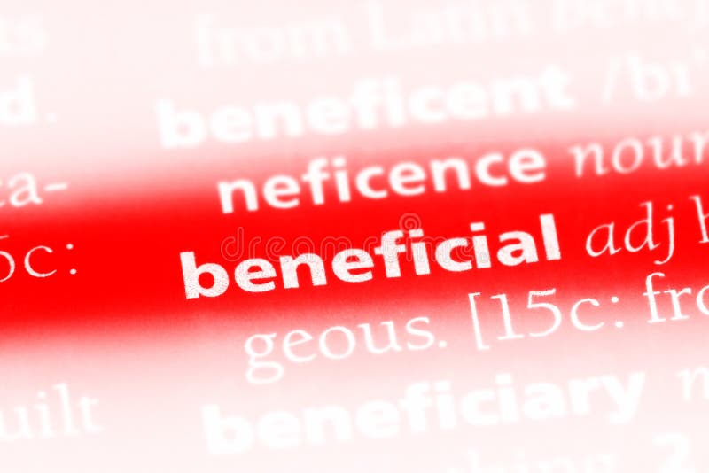 Beneficioso foto de archivo. Imagen de diccionario, palabra - 114412734