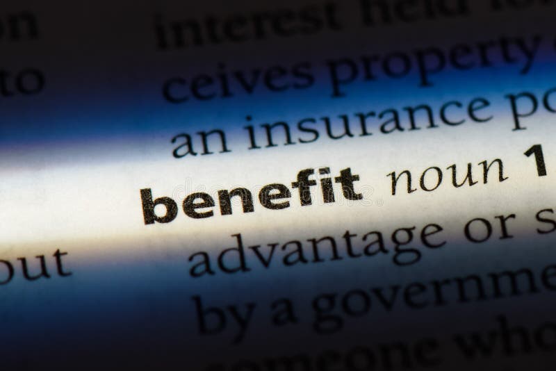 Benefit Dictionary Definition Stock Photo - Image of soft, macro: 31345858
