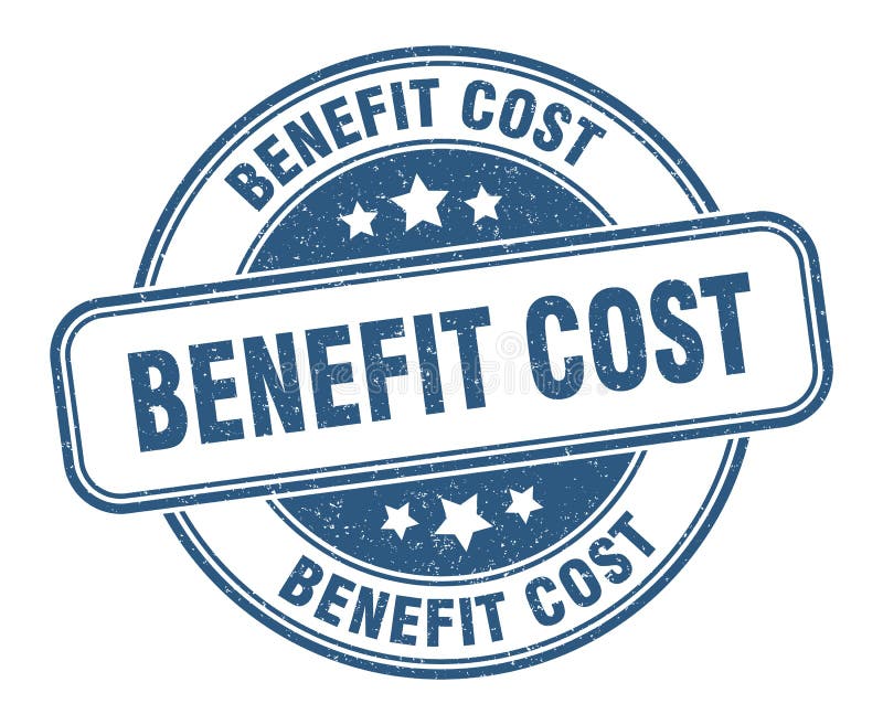 Benefit Cost Stamp. Benefit Cost Round Grunge Sign Stock Vector ...