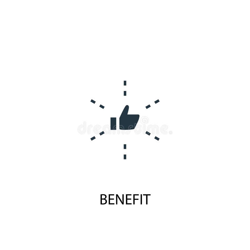 Benefit Icon. Simple Element Stock Vector - Illustration of human ...