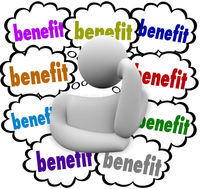 Benefit Thought Clouds Incentives Thinker Competitive Best Advantages ...