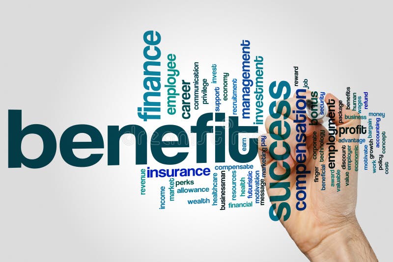 Multi Ethnic People Holding the Word Benefits Stock Image - Image of ...