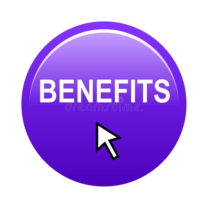 Benefits button stock vector. Illustration of creative - 178977409
