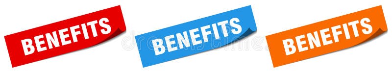 Benefits Banner. Benefits Speech Bubble Label Set. Stock Vector ...