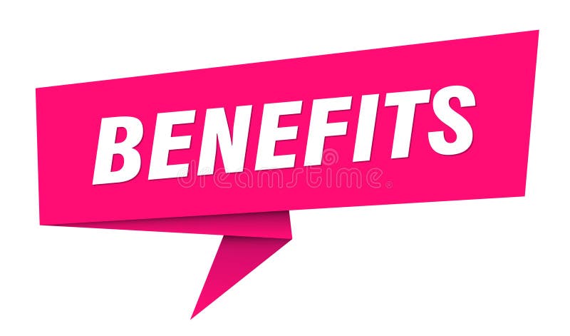 Benefits Banner. Benefits Speech Bubble, Label, Sticker, Sign Template ...