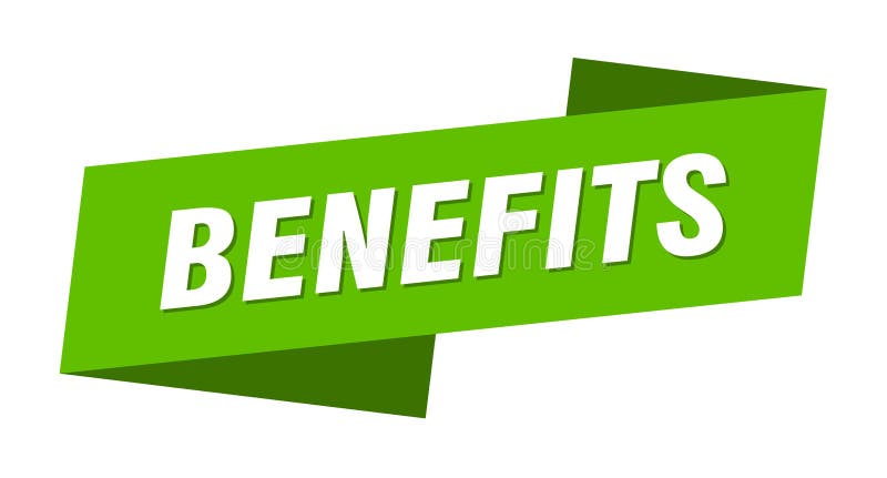 Benefits Banner Template. Benefits Ribbon Label Stock Vector ...