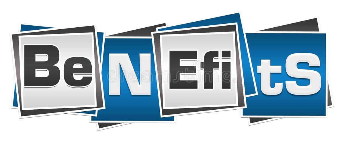 Benefits Blue Grey Blocks Stock Illustrations – 4 Benefits Blue Grey ...