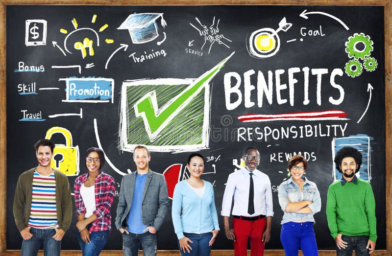 Benefits Gain Profit Earning Income Education Learning Concept Stock ...