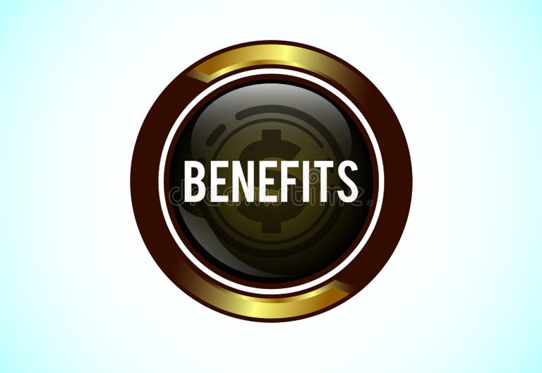 Benefits Icon Design Illustration. Benefits Button for Mobile App, and ...