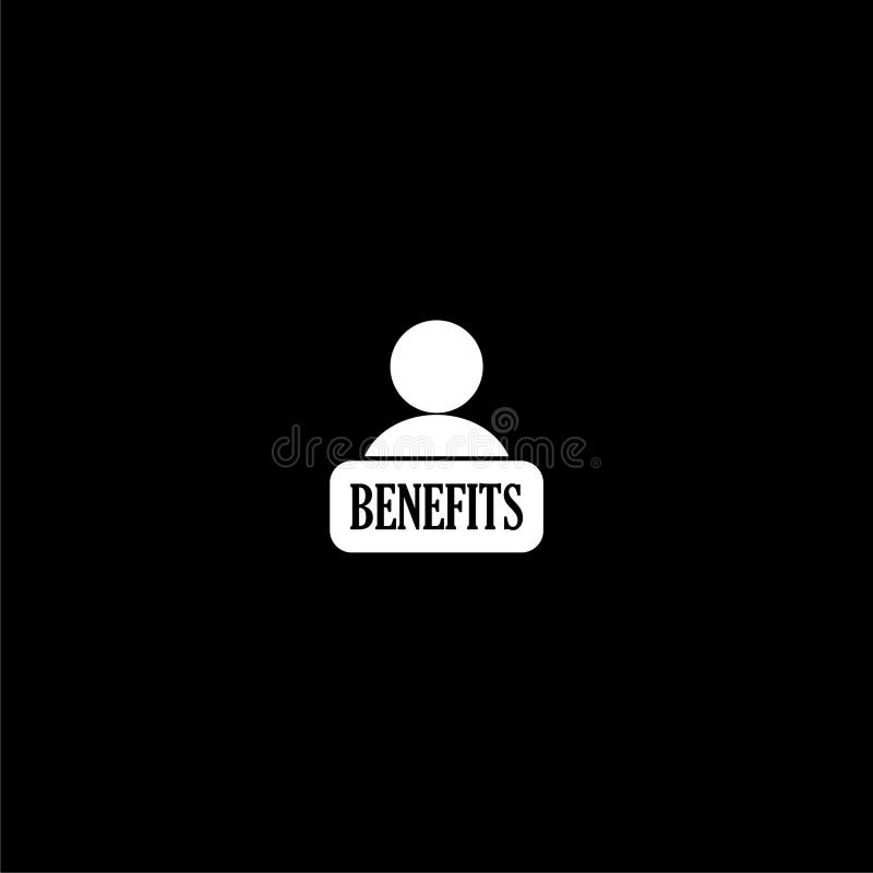 Benefits Icon Isolated on White Background Stock Vector - Illustration ...