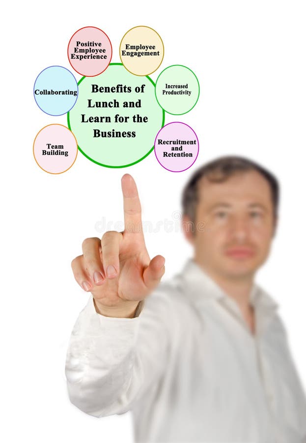 Benefits of Lunch and Learn for the Business Stock Image - Image of ...