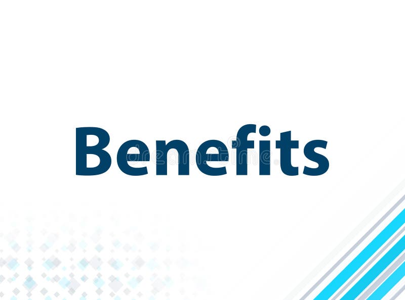 Benefits Abstract Flat Background Design Illustration Stock ...