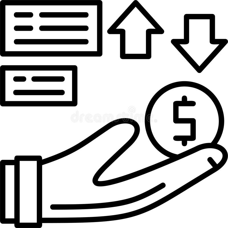 Benefits Outline Vector Icon Stock Vector - Illustration of flat ...