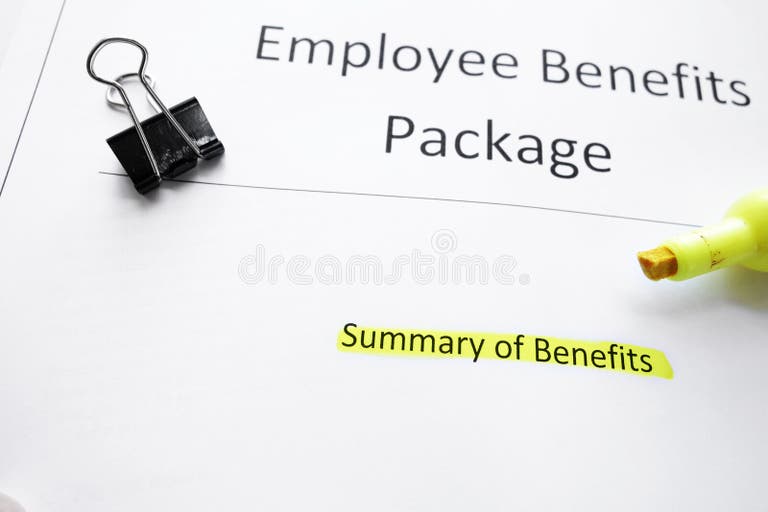 Benefits package stock photo. Image of office, humanresources - 39301152