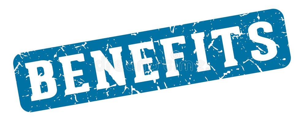 Benefits Rectangular Sign. Benefits Stamp Stock Vector - Illustration of sign, graphic: 370034533