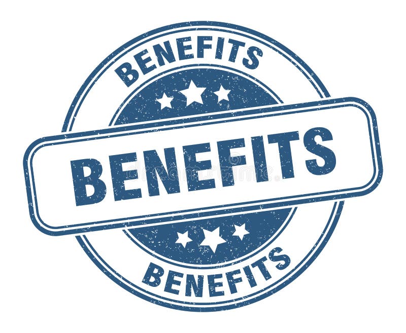 Benefits Stamp. Benefits Round Grunge Sign Stock Vector - Illustration ...