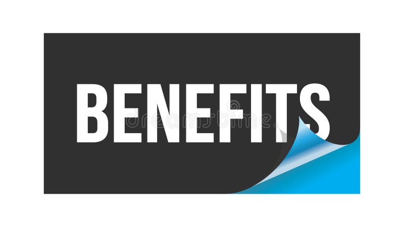 BENEFITS Text Written on Red Grungy Round Stamp Stock Illustration ...