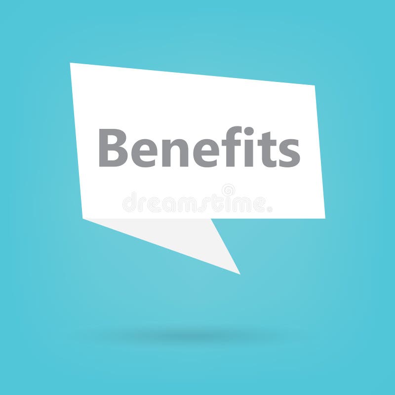 Benefits word concept stock vector. Illustration of health - 219210330