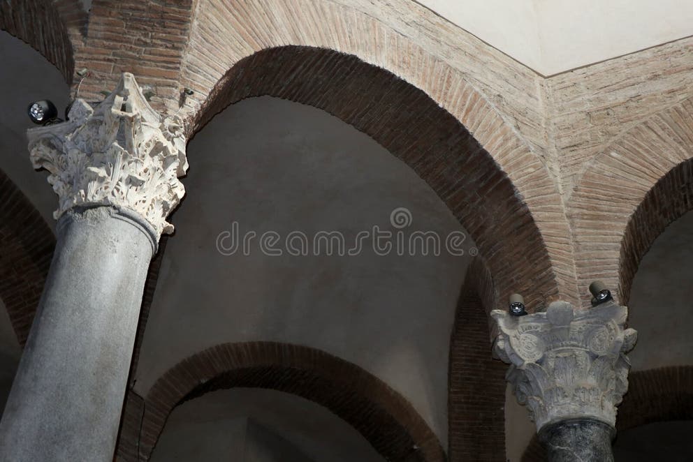 Benevento - Capitelli Di Santa Sofia Stock Photo - Image of columns ...