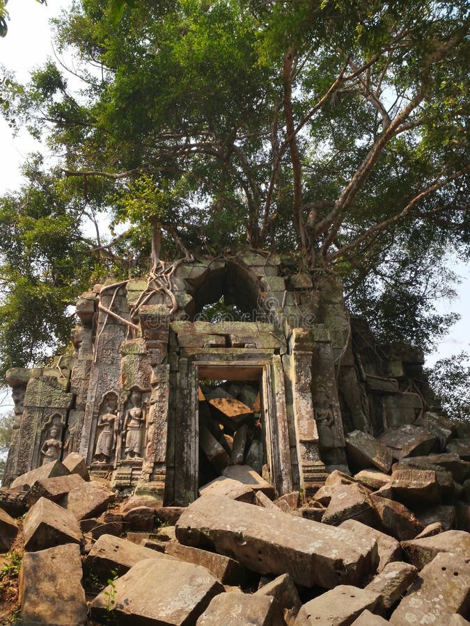 Beng Melea Temple. Cambodia Stock Image - Image of buddhism, religion ...