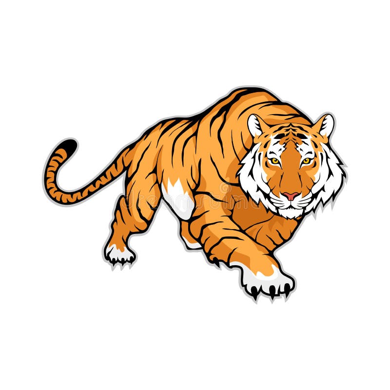 Bengal Tiger Illustration stock vector. Illustration of stripe - 86191
