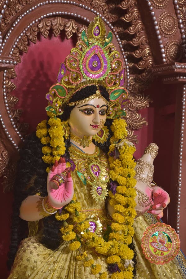 Bengali Durga Mata Statue ( Durga Mata ) Stock Photo - Image of stage ...