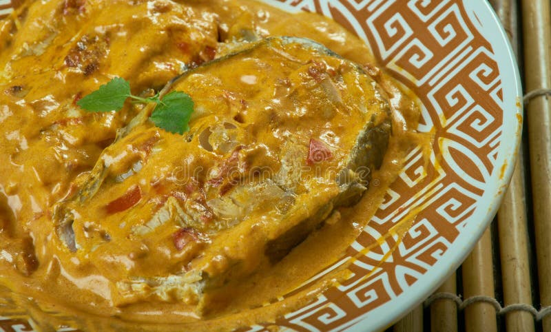 Bengali mustard fish Curry stock photo. Image of chillie - 97459298