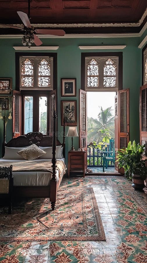 Bengali Nostalgia an Indian Interior House Stock Illustration ...