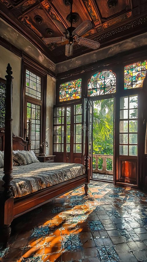 Bengali Nostalgia an Indian Interior House Stock Illustration ...