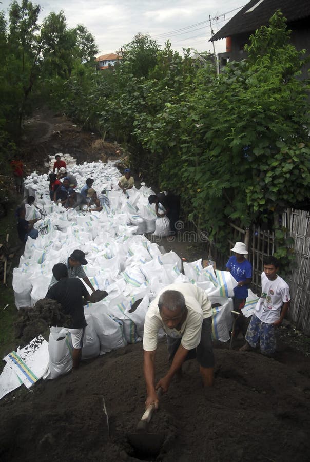 Bengawan solo flood editorial stock photo. Image of solo - 50365303