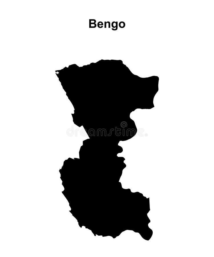 Bengo outline map stock vector. Illustration of blank - 360324848