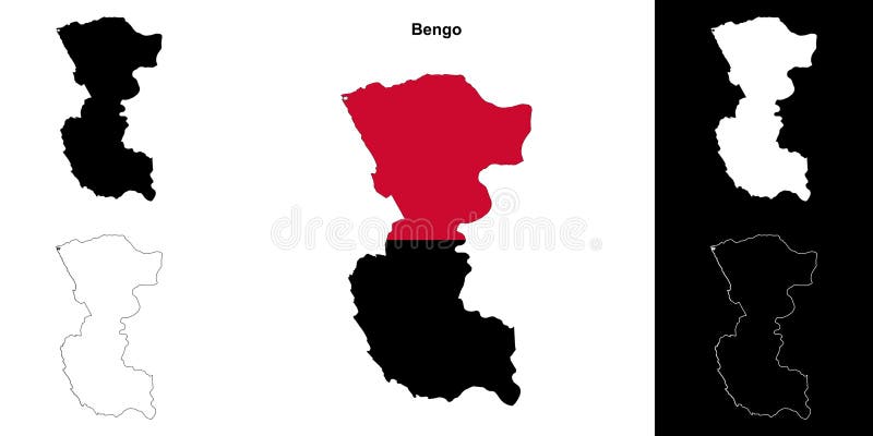 Bengo outline map stock vector. Illustration of region - 342074962