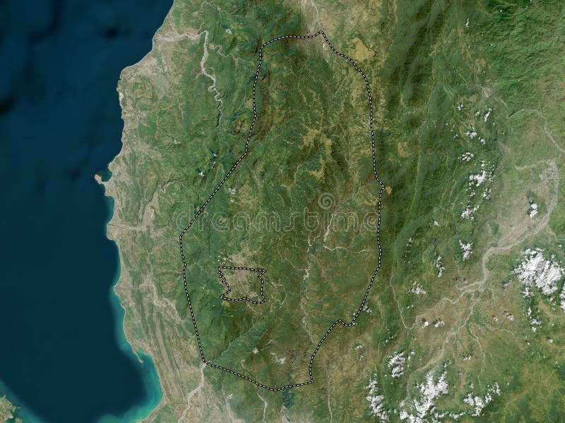 Benguet, Philippines. High-res Satellite. No Legend Stock Illustration ...