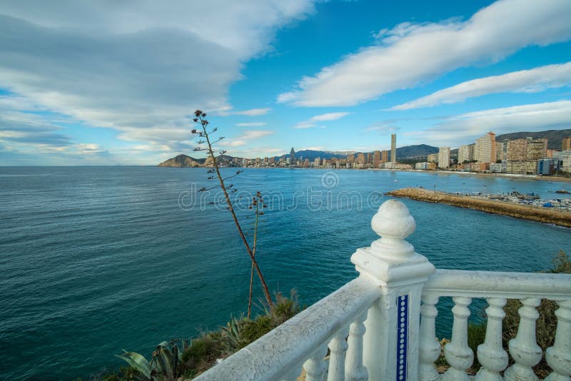 Benidorm stock photo. Image of mediterranean, water, baluster - 62953872